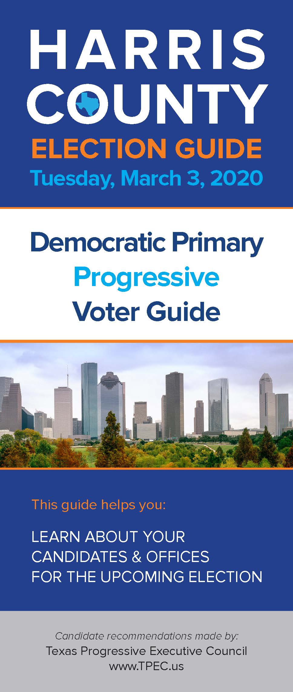 Harris County 2020 Democratic Progressive Voters Guide | Vote Houston ...